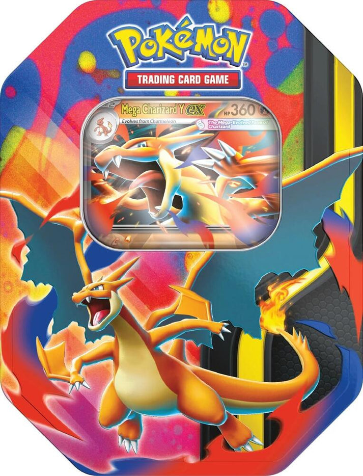 Mega Charizard Tin (Mega Charizard Y) - Miscellaneous Cards & Products ...