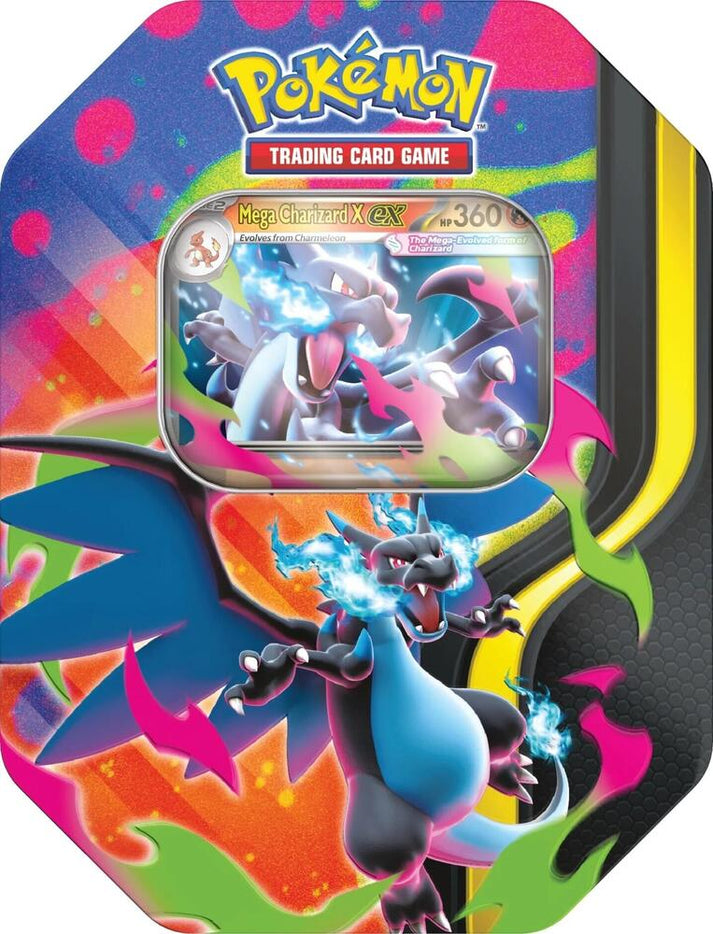 Mega Charizard Tin (Mega Charizard X) - Miscellaneous Cards & Products ...